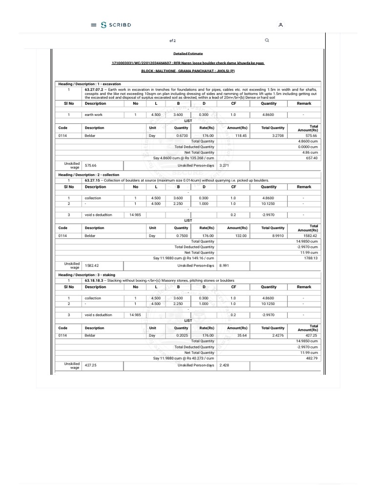 LBCD Estimate PDF - PDF - Civil Engineering - Nature | PDF | Civil ...