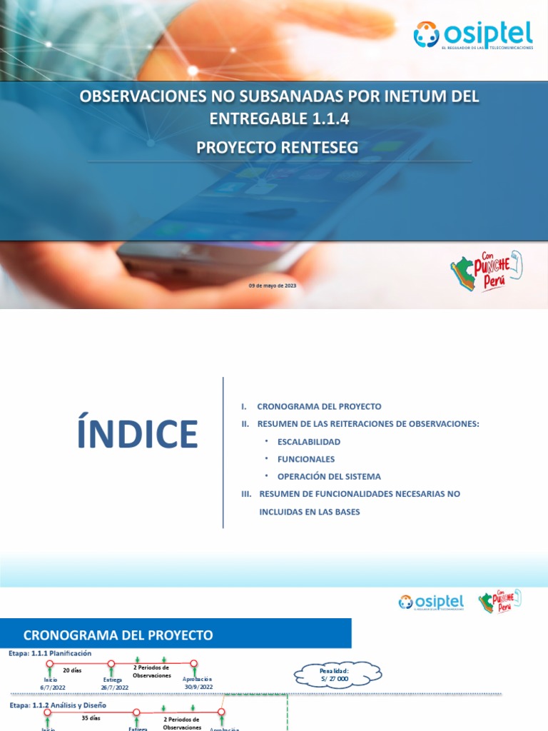 Resumen de Reiteración de Observaciones Entregable 1.1.4 Final | Descargar gratis PDF | Archivo ...