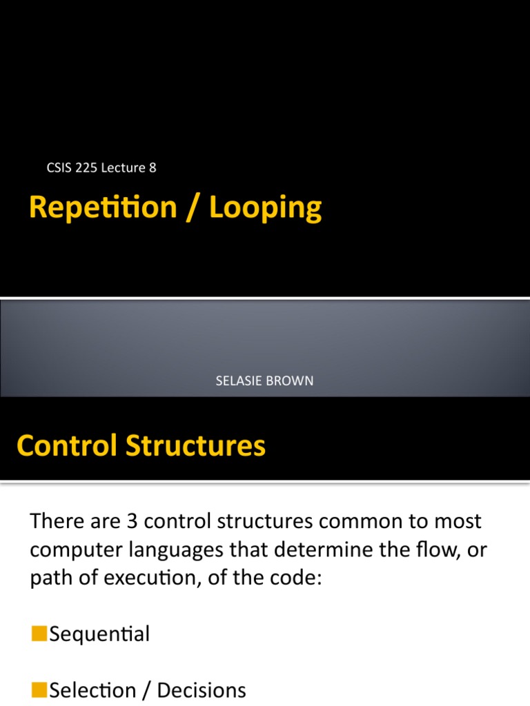Looping Pdf Control Flow Computer Engineering 