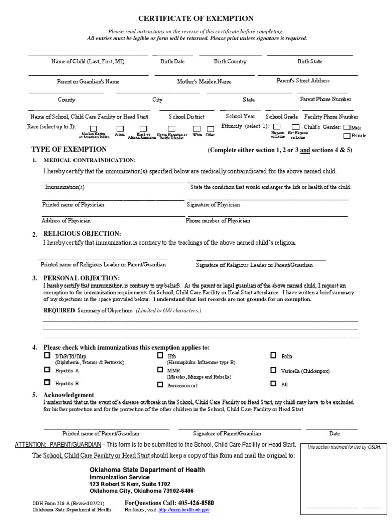 Certificate of Exemption | PDF | Race And Ethnicity In The United ...