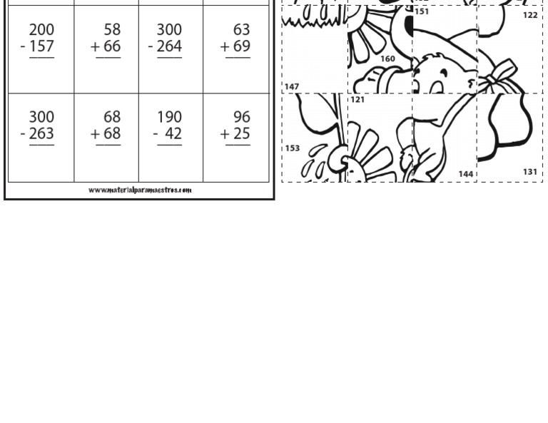Rompecabezas D Sumas y Restas | PDF