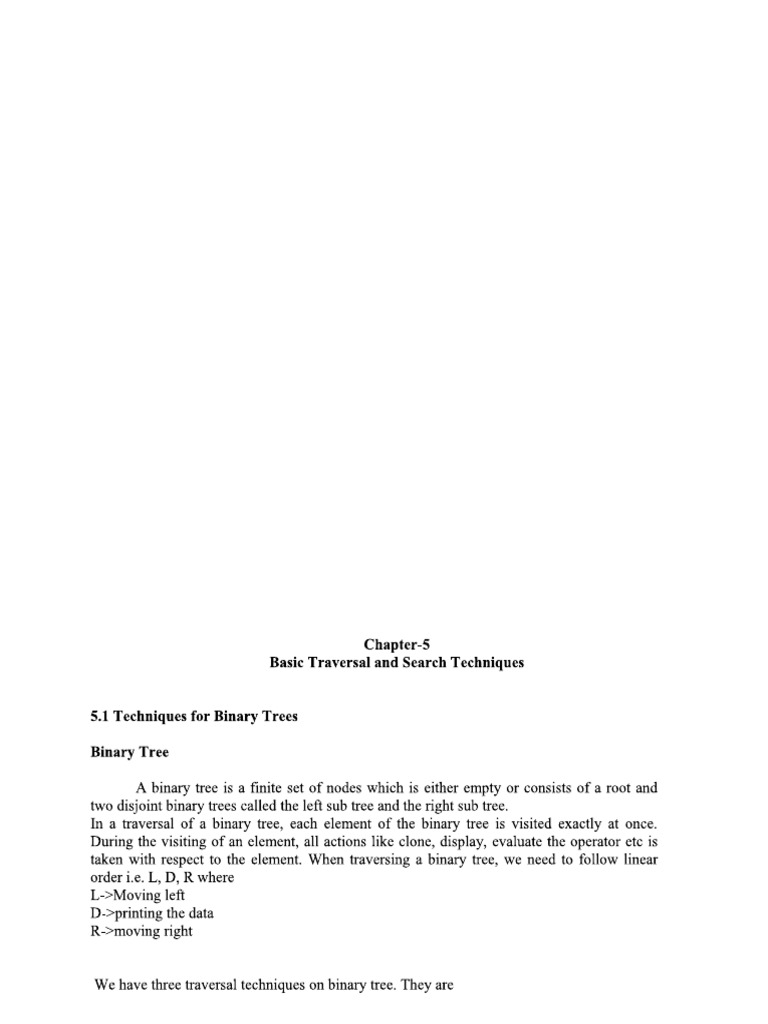 Basic Search and Traversal Techniques | PDF