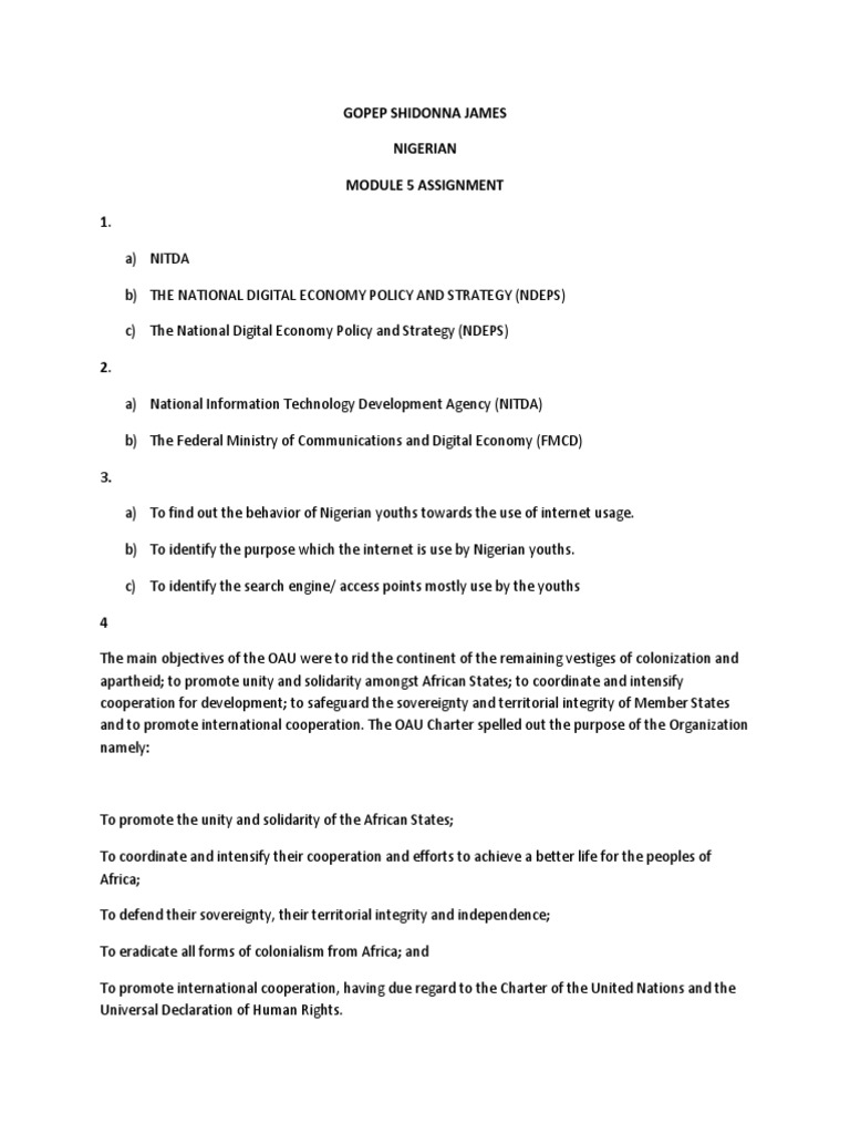 Assignment Module 5 Wps Office Pdf Global Politics International Relations
