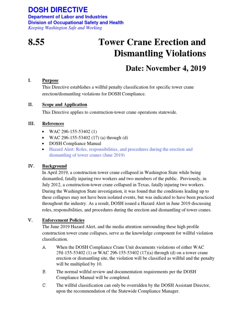 DOSH Disassembly | PDF | Occupational Safety And Health | Safety