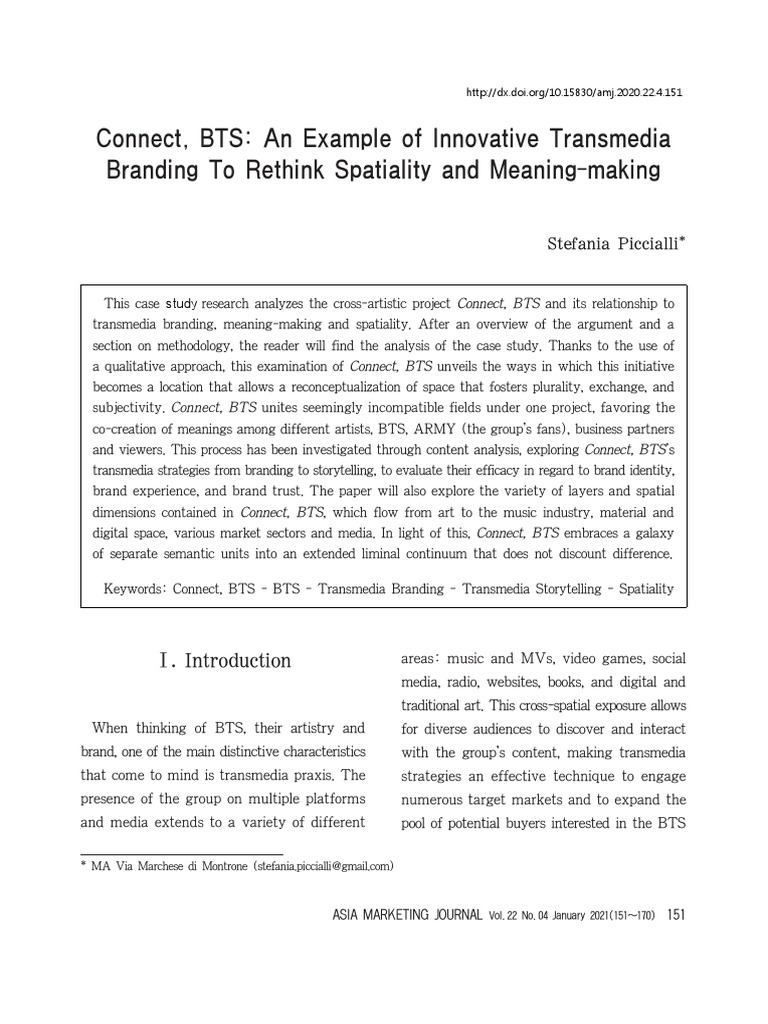 BTS and Transmedia Branding Insights | PDF | Brand | Methodology