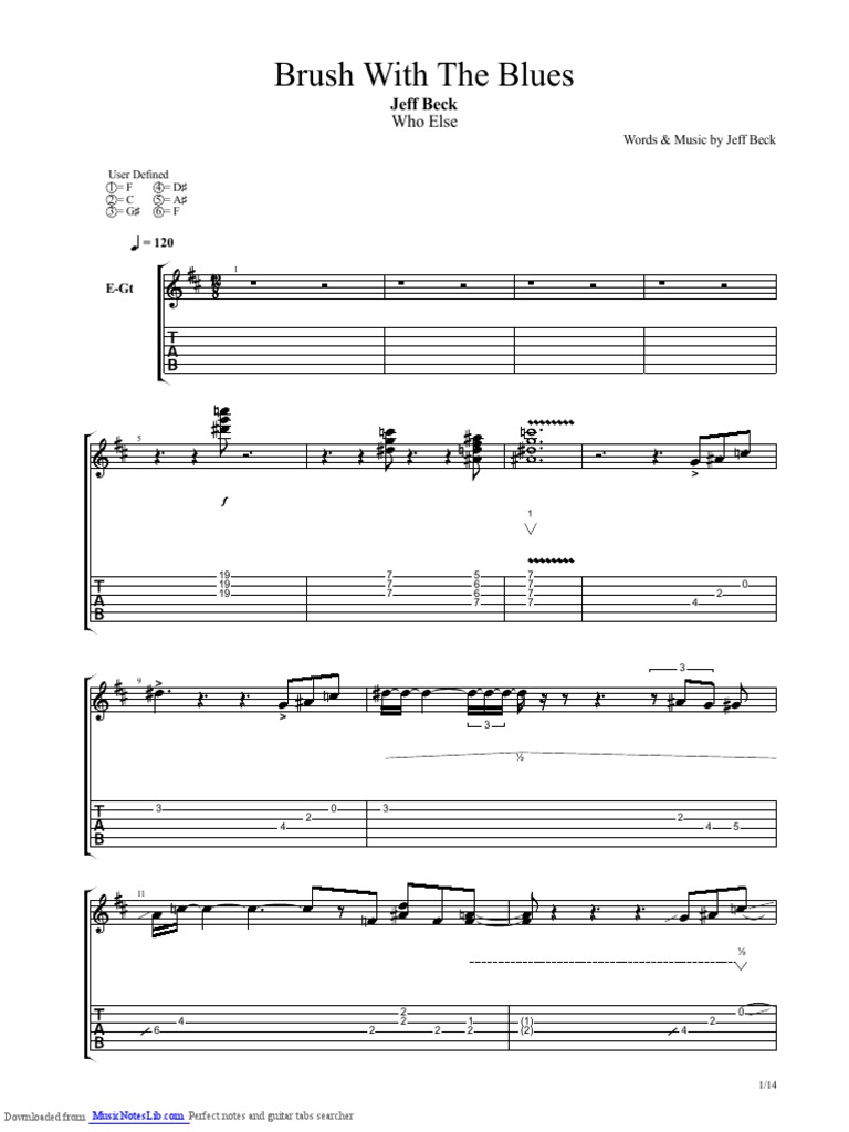 Jeff Beck Brush With The Blues Pdf