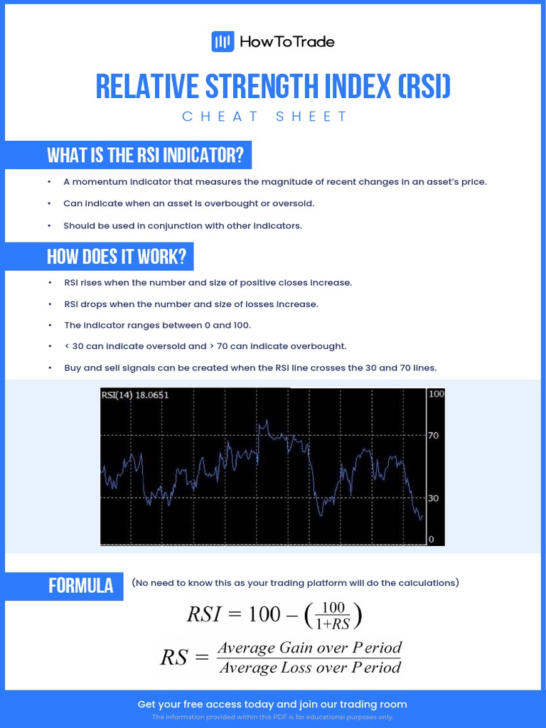 RSI Indicator Cheat Sheet Guide | PDF | Business | Law