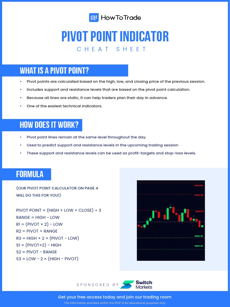 Pivot Point Indicator (HowToTrade Cheat Sheet) | PDF | Order (Exchange) | Financial Markets