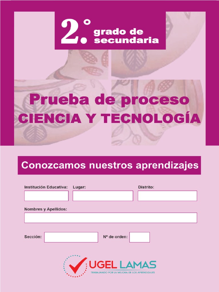 Prueba Cyt 2do Secundaria A4-2023 | PDF
