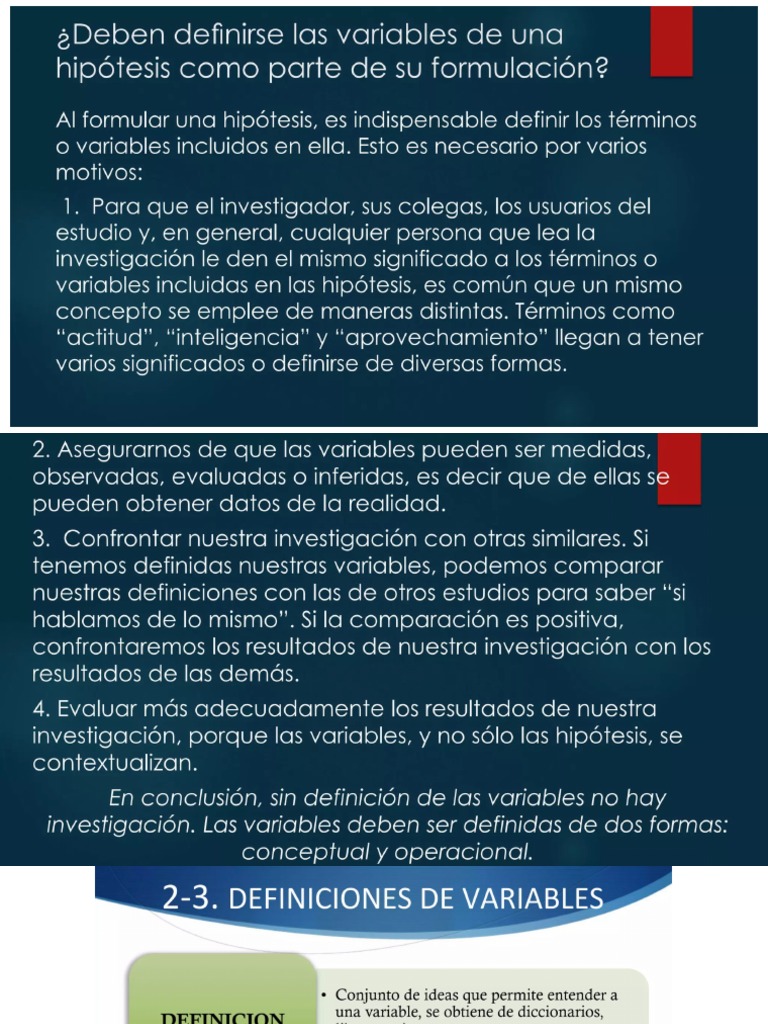 Definicion Conceptual y Operacional | PDF