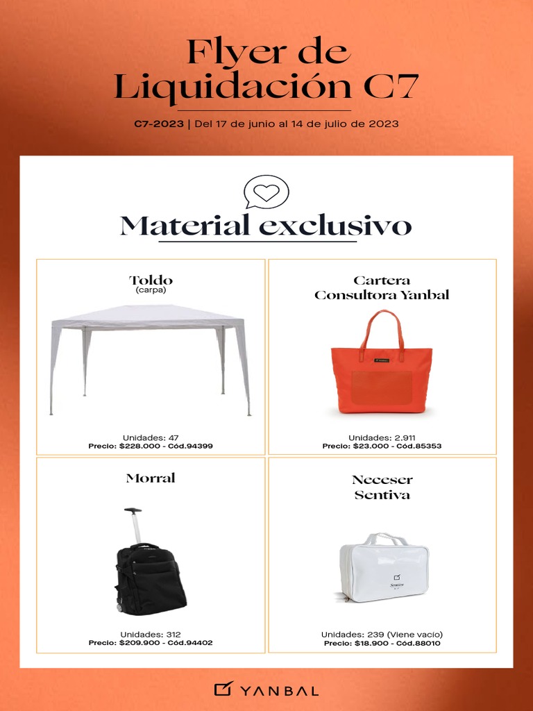 Flyer Liquidacion C7 | PDF | Joyería | Softlines (venta minorista)