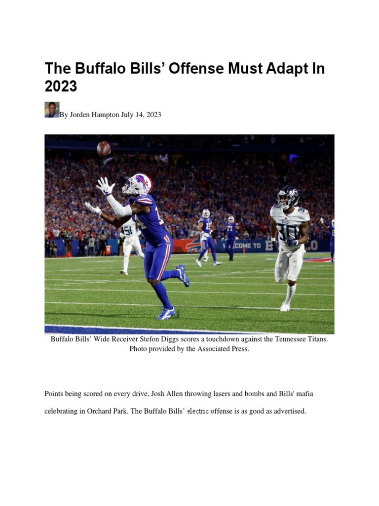Buffalo Bills Offense Adaption | PDF | Sports | American Football Leagues