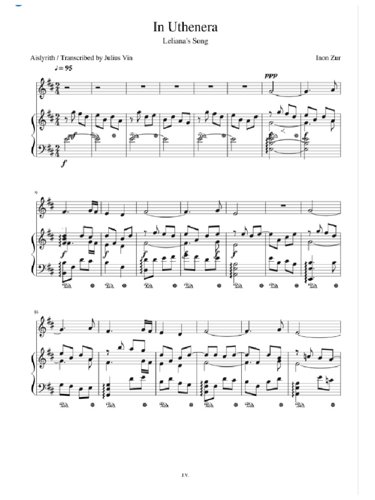 In Uthenera - Sheet Music | PDF