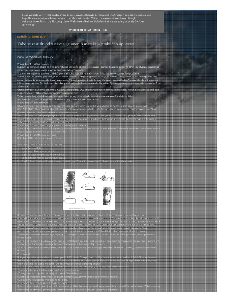 Obrana Od Suzavca I Gummetaka | PDF