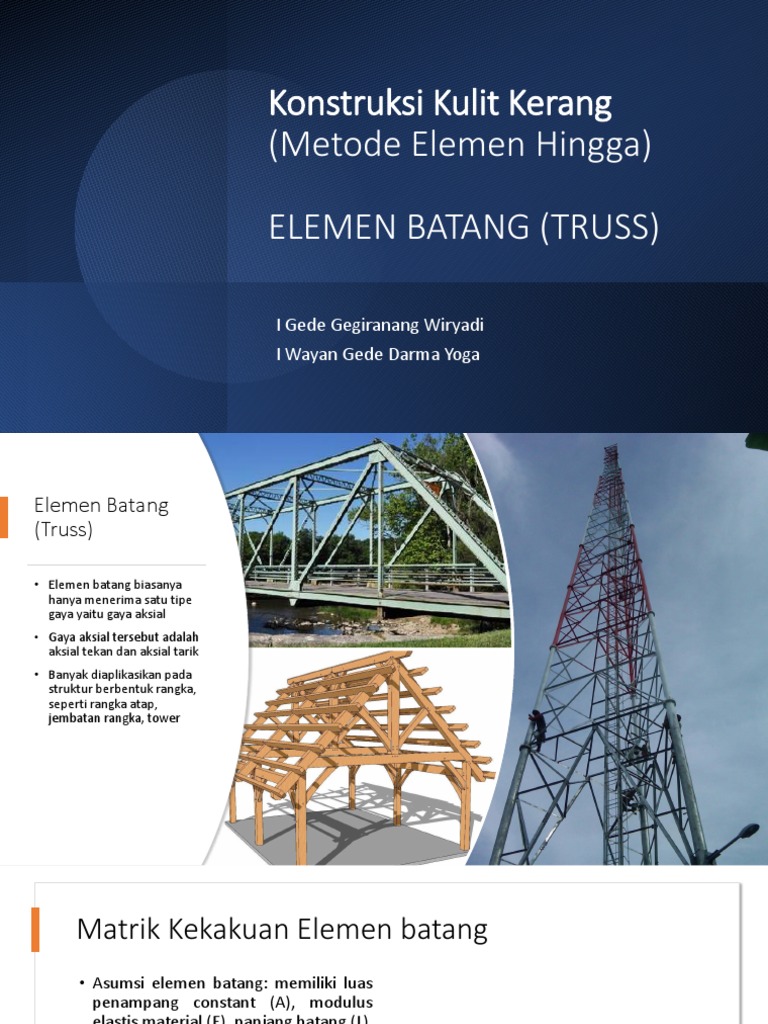 Metode Elemen Hingga: Batang | PDF