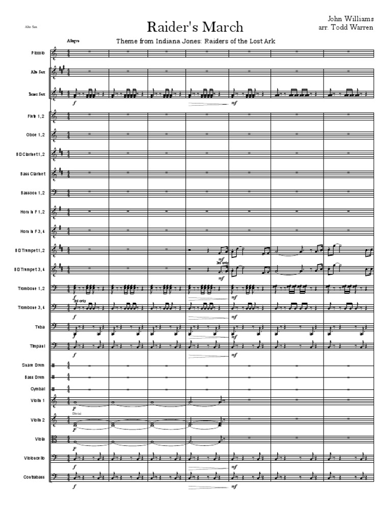 Indiana Jones Full Score | PDF