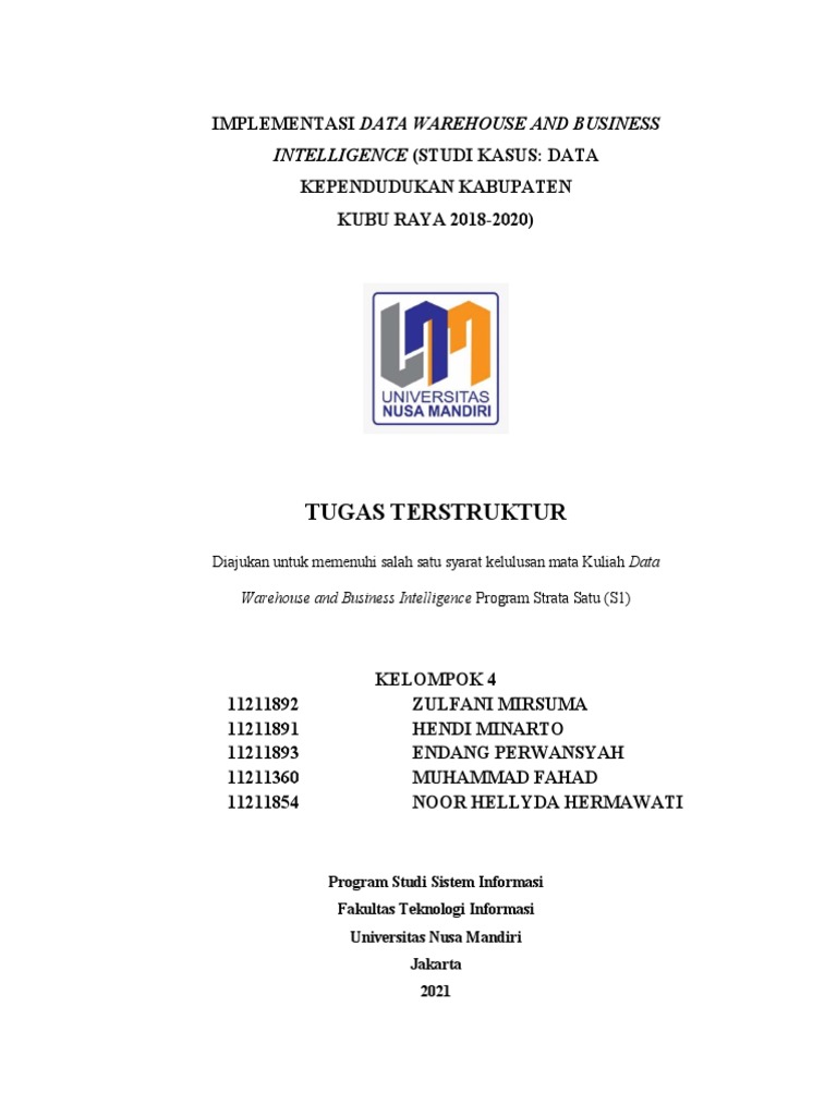 Contoh Makalah Project Tugas Kelompok - Dwbi | PDF | Bisnis | Komputer