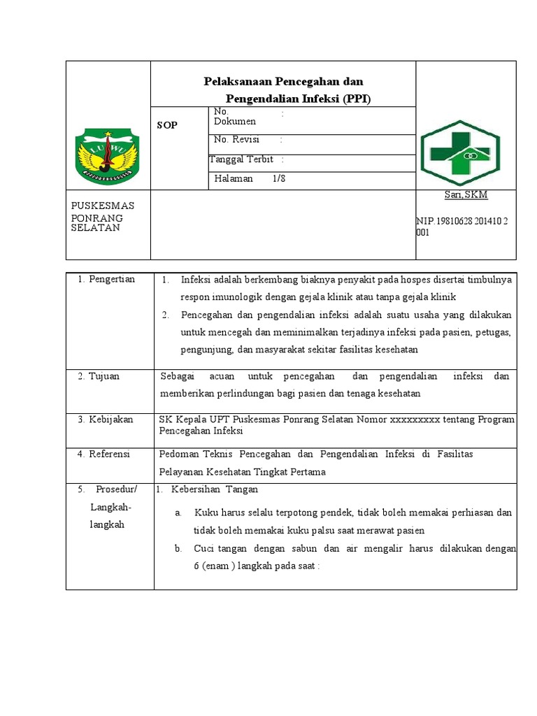 SOP Pelaksanaan PPI | PDF