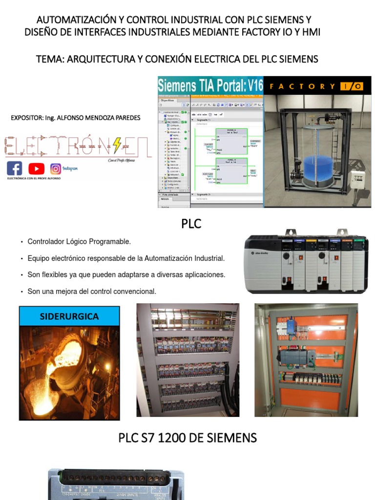 Sesión 1 - Automatización y Control Industrial Con PLC Siemens y Diseño de Interfaces ...
