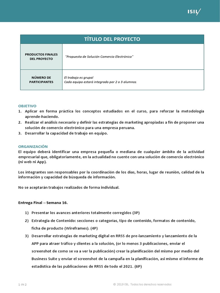 Proyecto ECommerce Final | PDF | Comercio electrónico | Aplicación movil