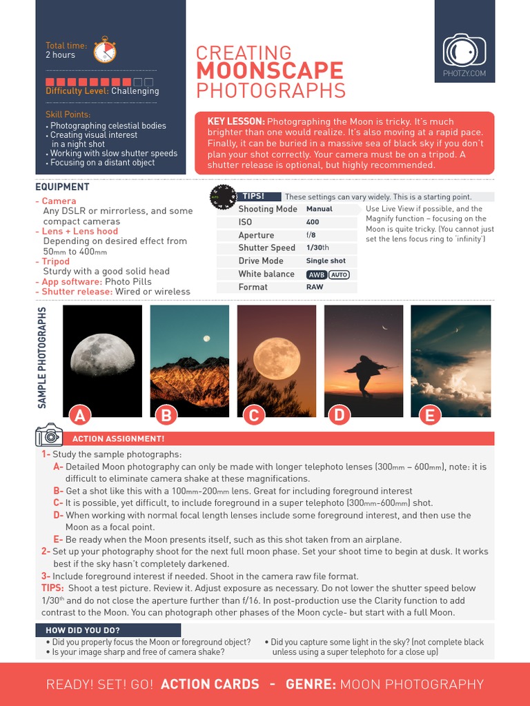 ActionCards-Moonscape Photographs | PDF
