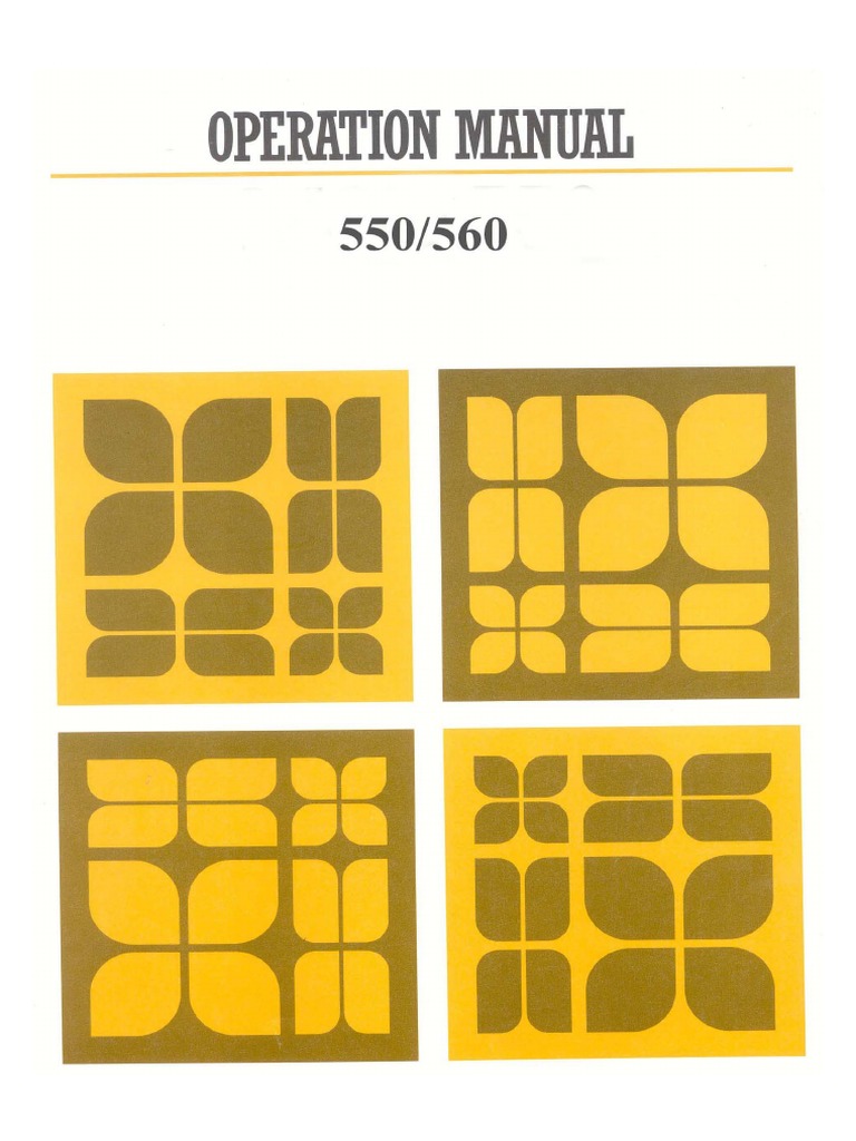 Knitting Machine Operation Manual | PDF | Technology & Engineering