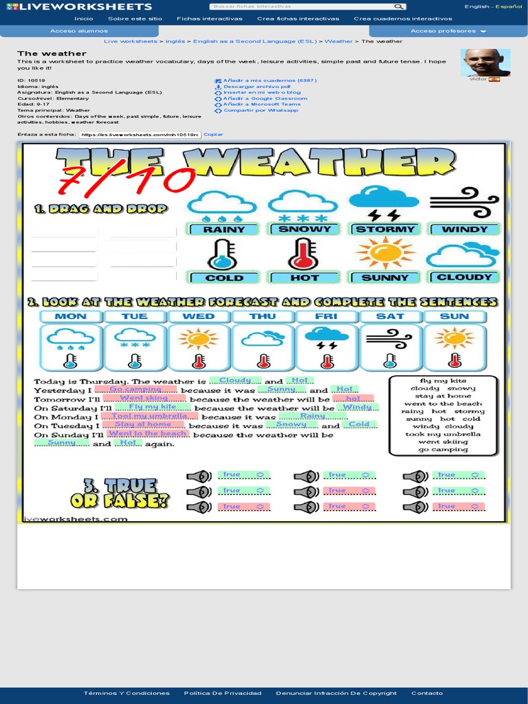 Actividad de The Weather | PDF