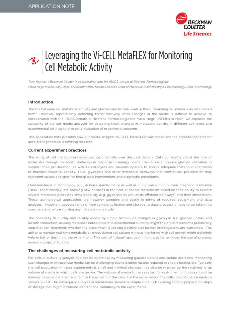 metabolite-analysis-metaflex-monitoring-activity-app-note-C-201809 ...