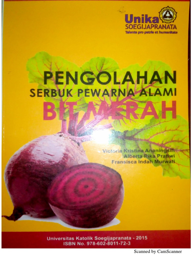 Pengolahan Serbuk Pewarna Bit Merah | PDF
