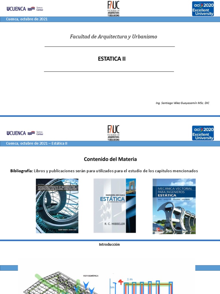 Estatica 2 ACTUALIZADO | PDF | Fuerza | Gravedad