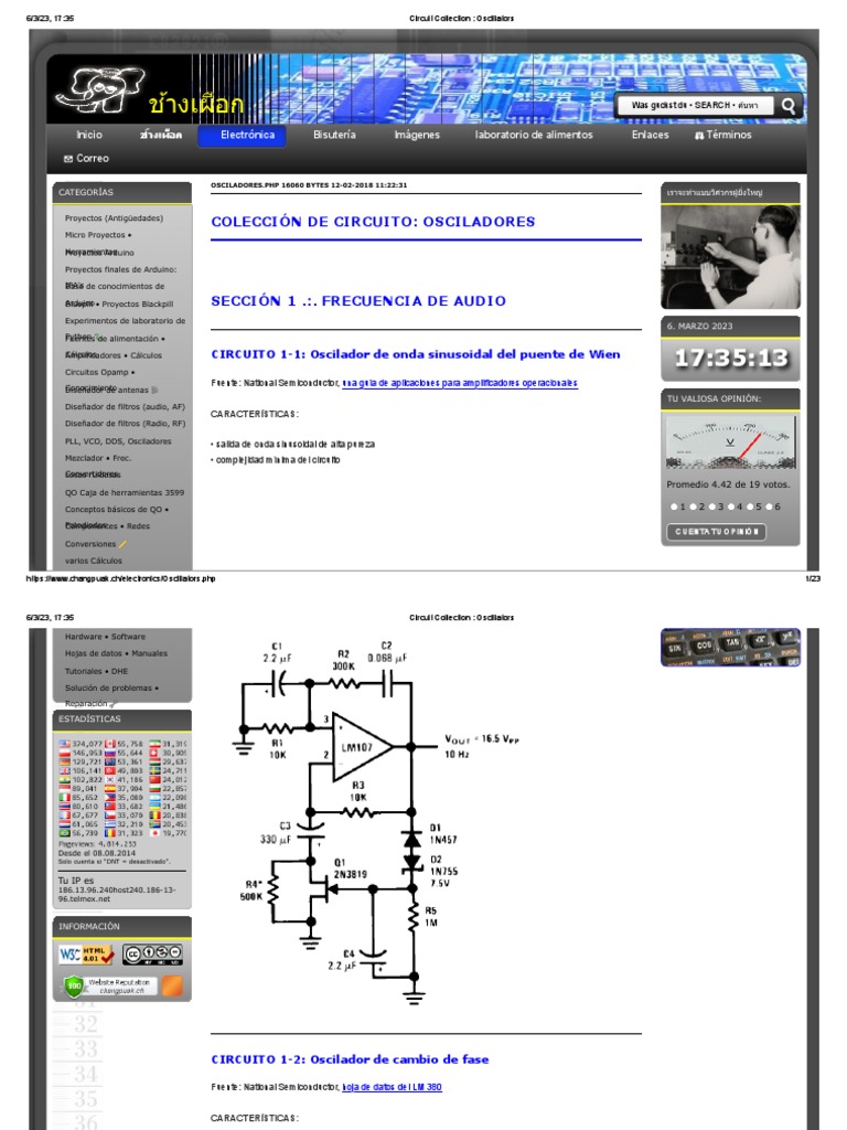 Circuit Collection - Oscillators | PDF | Circuitos electricos | Oscilación