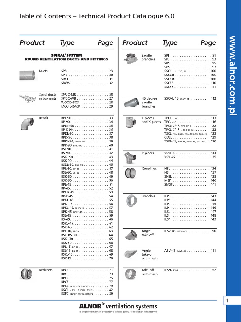 Alnor Product Catalogue 20190109 | PDF | Duct (Flow) | Equipment