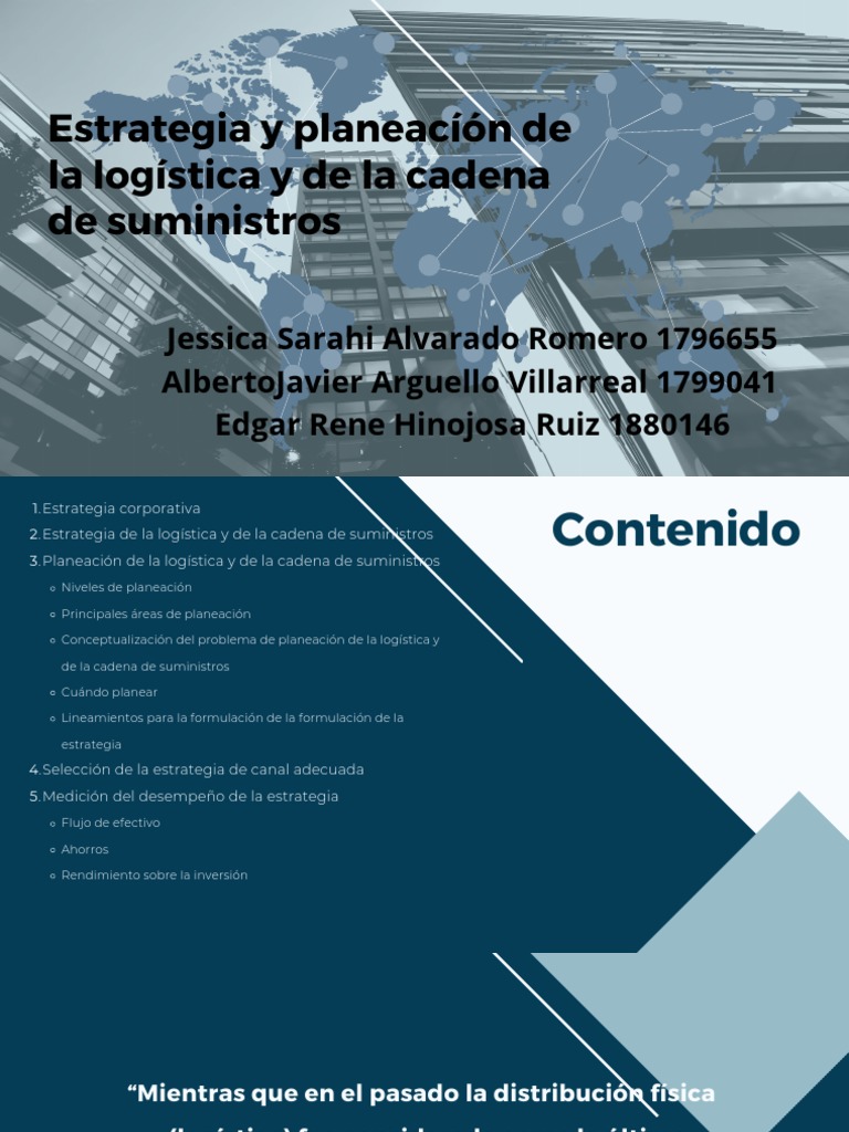 Cap 2-1 | PDF | Logística | Planificación