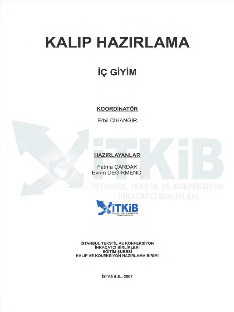Kalip Hazirlama Ic Giyim 201601200149030310 84101 | PDF