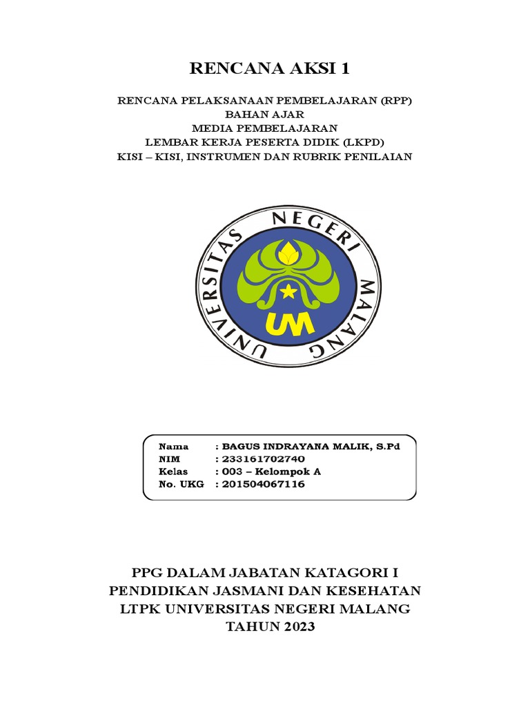 Rencana Aksi 1 - Servis Bawah Bolavoli - Bagus I.M | PDF | Karier & Perkembangan