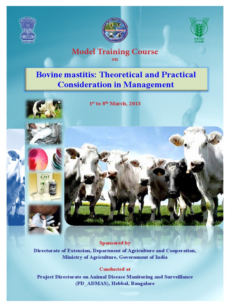 MTC Bovine Mastitis Training Manual | PDF | Infection | Dna Sequencing