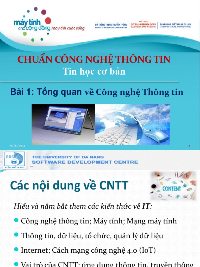 CNTT - CB - Bai 1 Tong Quan CNTT | PDF