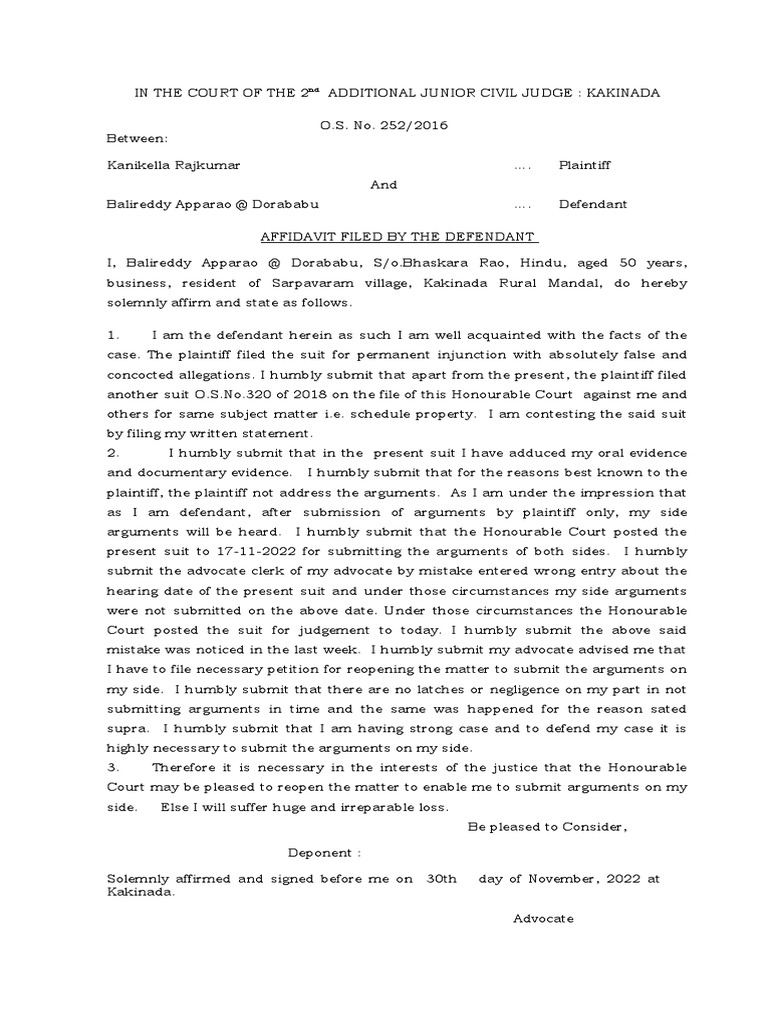 Reopen Petition Balireddy Apparao | PDF | Lawsuit | Public Law