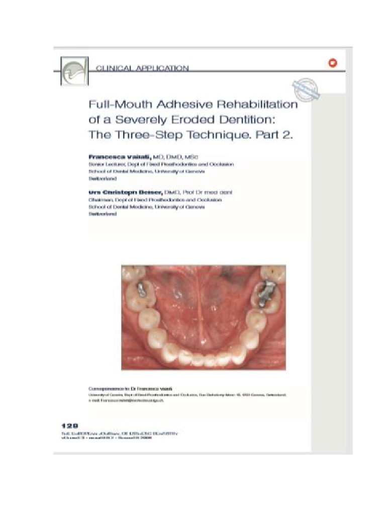 3 Step Parte 2 Vailati | PDF | Odontología | Diente