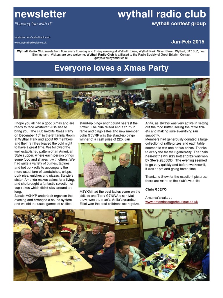 Wythall Radio Club 2015-01 | PDF | Wireless | Telecommunications ...