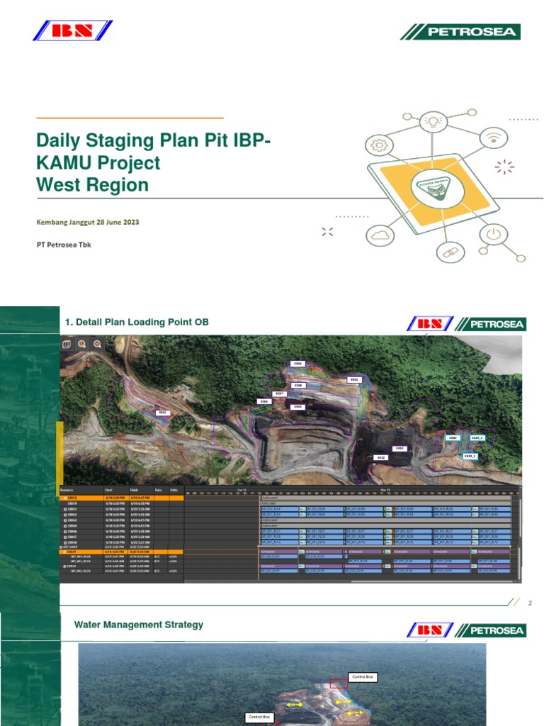 IBP Project Daily Staging Plan | PDF | Heavy Industry | Coal Mining