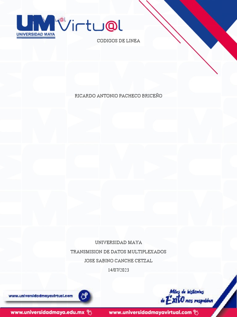 Código de Línea Manchester en Telecomunicaciones | PDF | Datos de ...
