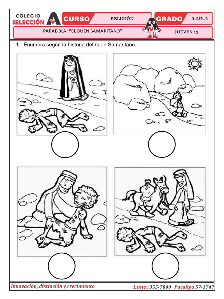Página Para Colorear Del Buen Samaritano Página 2 | Imágenes De