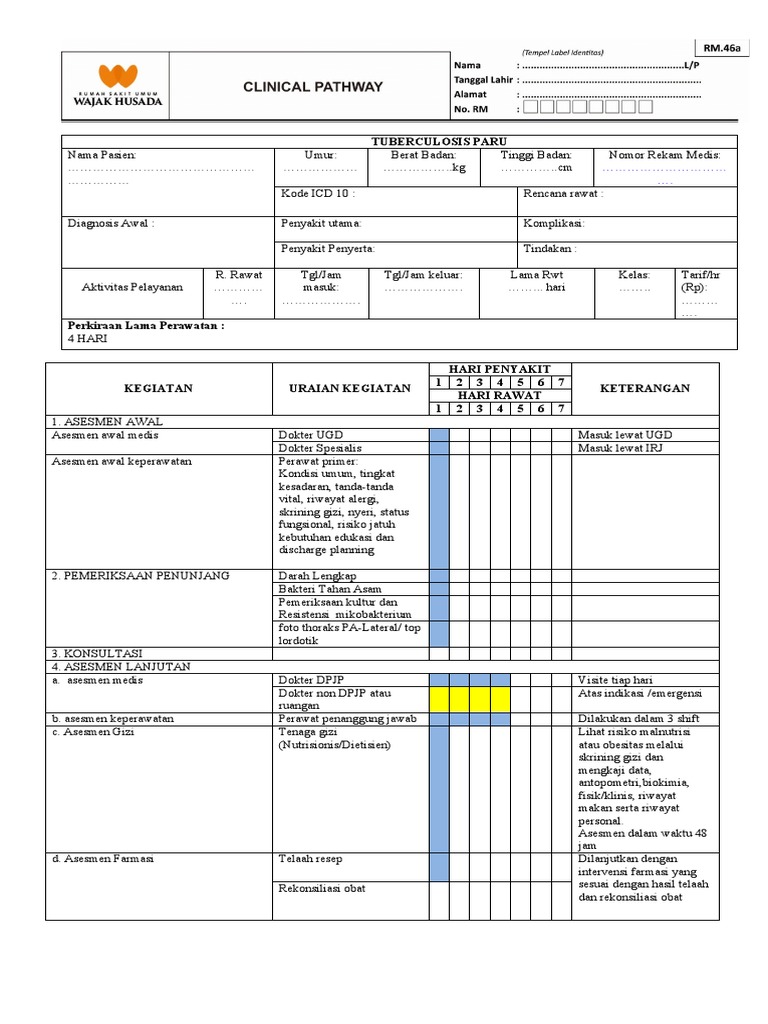 Clinical Pathway TB | PDF