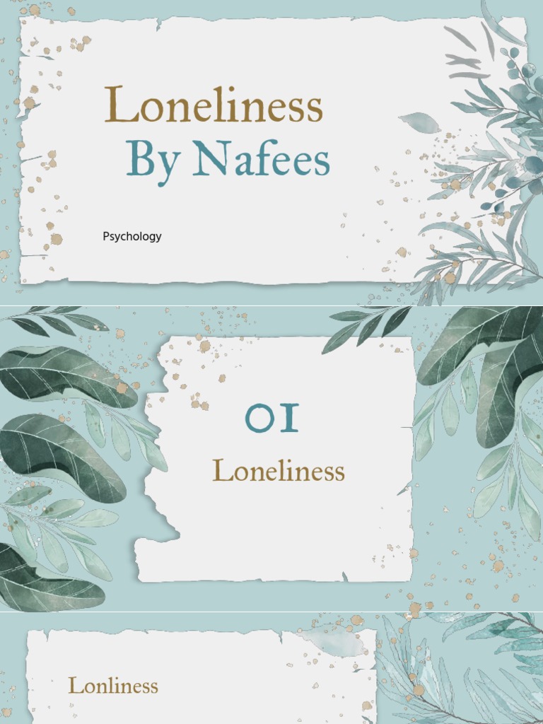 Loneliness | PDF | Loneliness | Attachment Theory