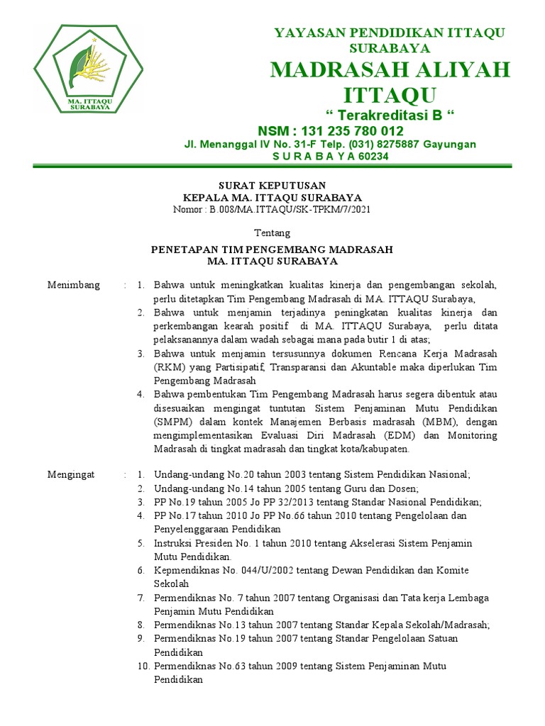 Lampiran'' (SK. TPK, Daftar Hadir, Notulen, Berita Acara, Dokumentasi) | PDF
