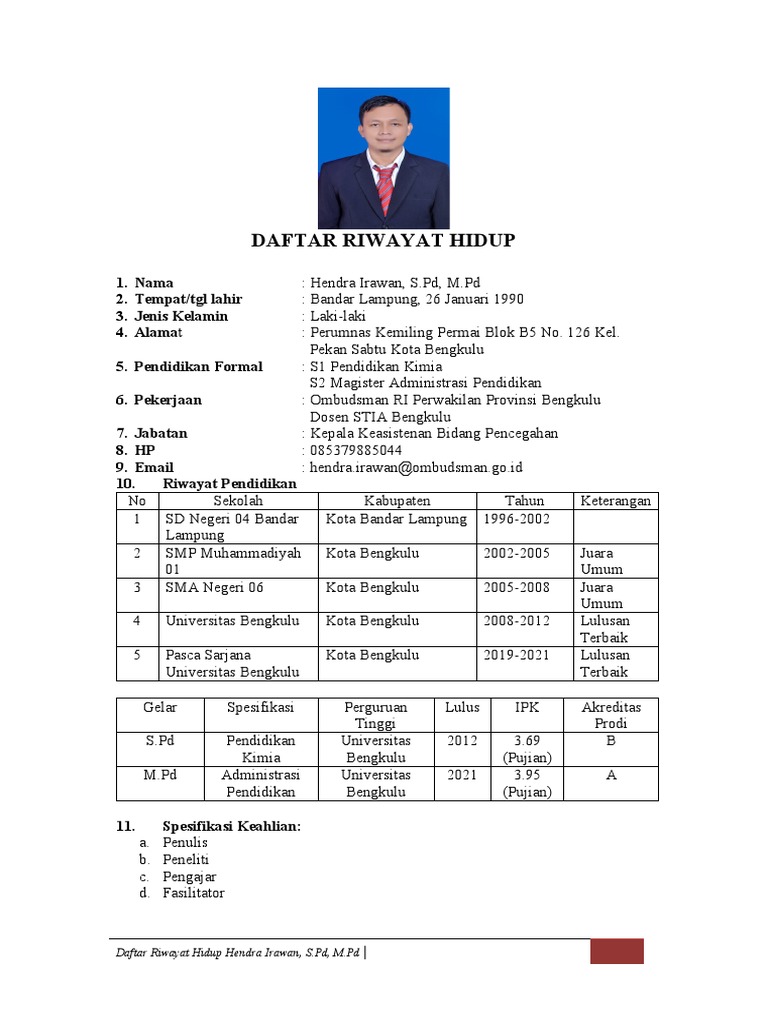 CV hendra | PDF