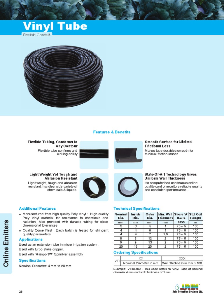 Vinyl Tube | PDF | Pipe (Fluid Conveyance) | Physical Sciences