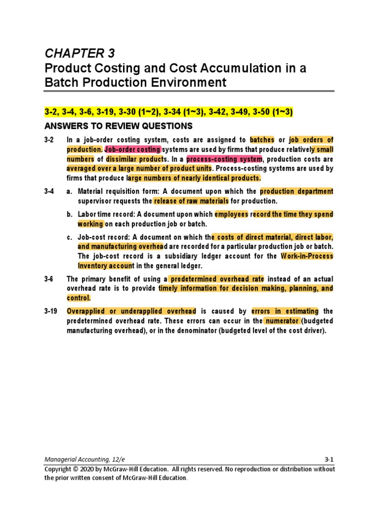 Ch3 - Batch - Exercises and Solution | PDF | Cost Of Goods Sold | Inventory