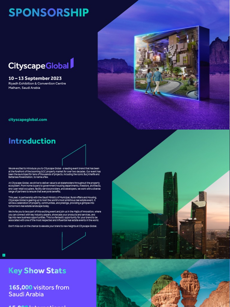 CityscapeGlobal Sponsorship Brochure 2023 | PDF | Advertising | Social ...